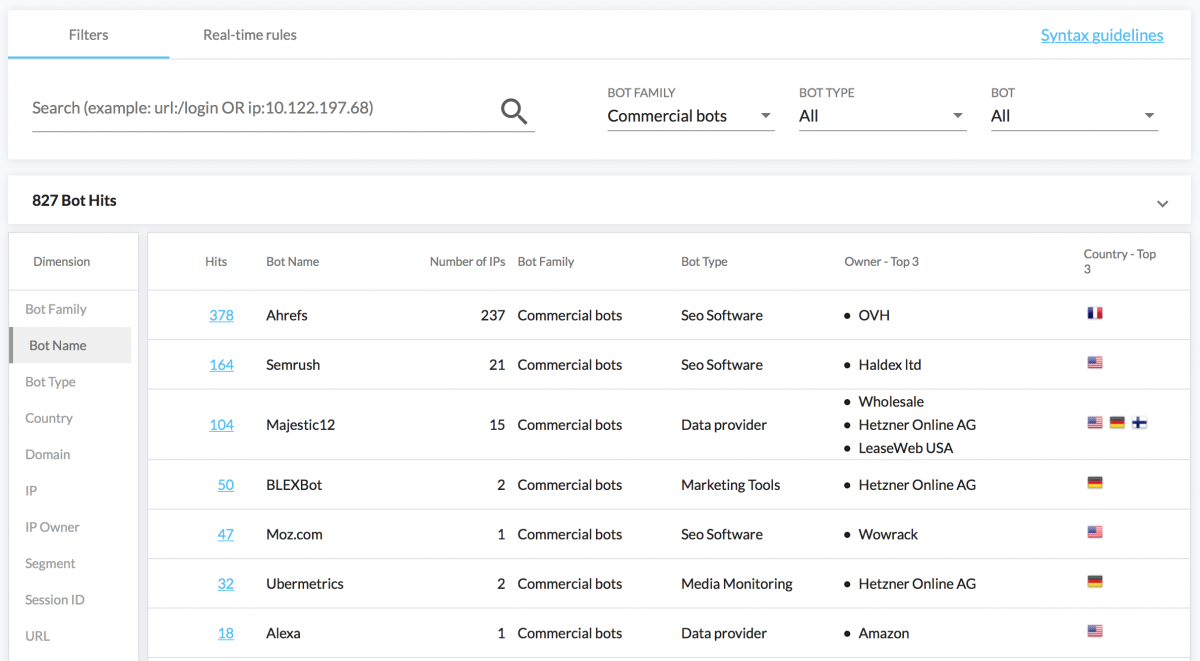 New dashboard feature: Export your DataDome bot traffic reports.