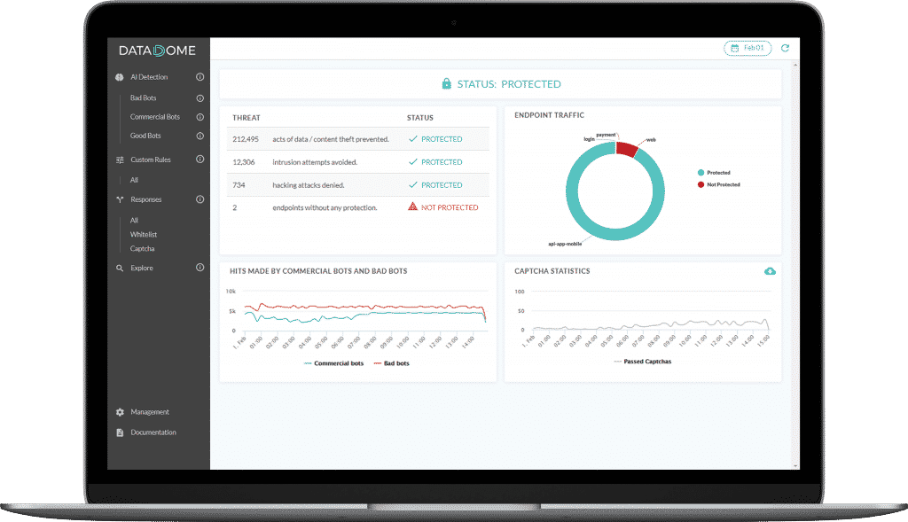 Gestion efficace du trafic robot : le nouveau dashboard DataDome