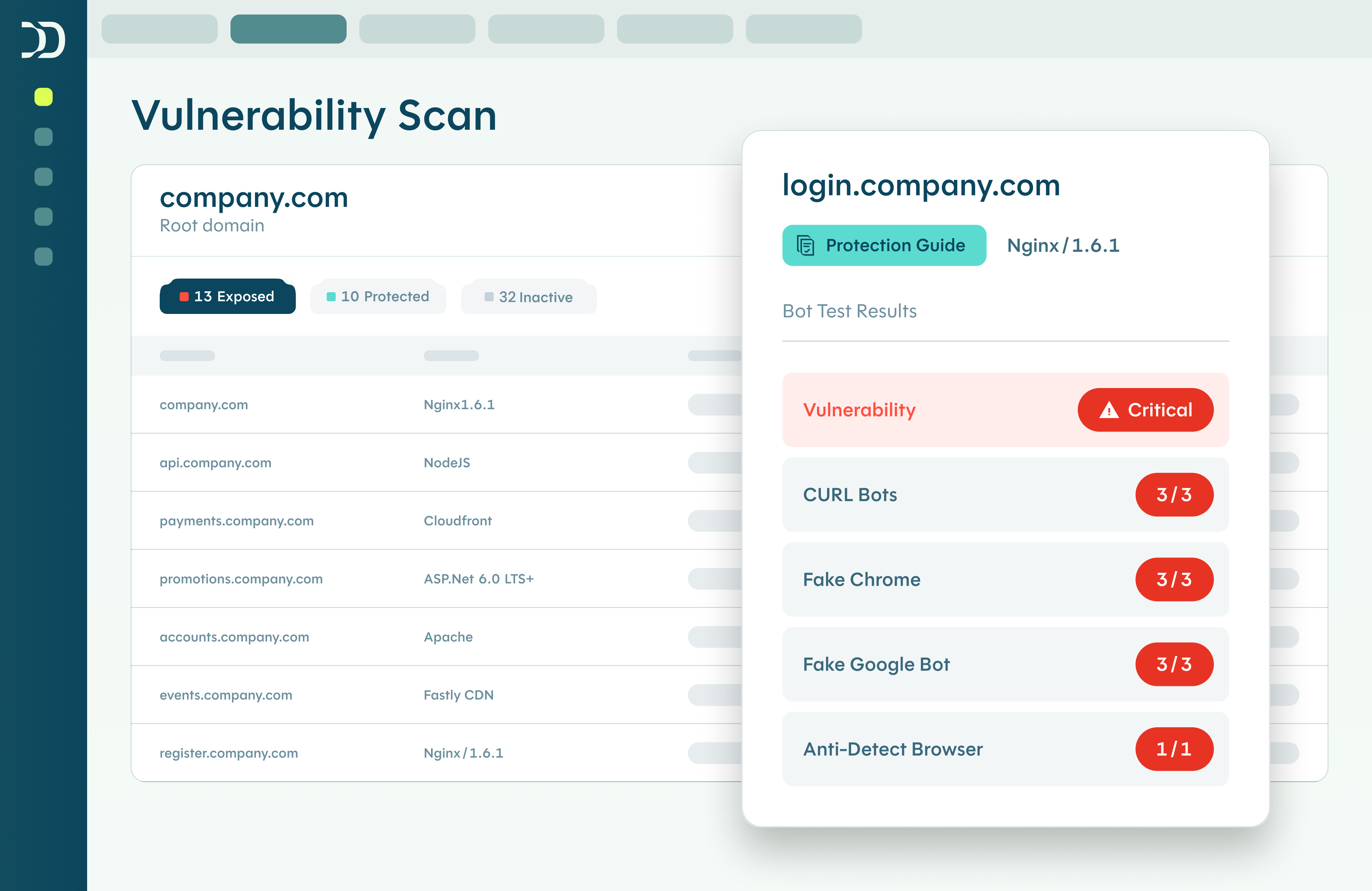 Discover Hidden Risks or Vulnerabilities with Vulnerability Scan | DataDome