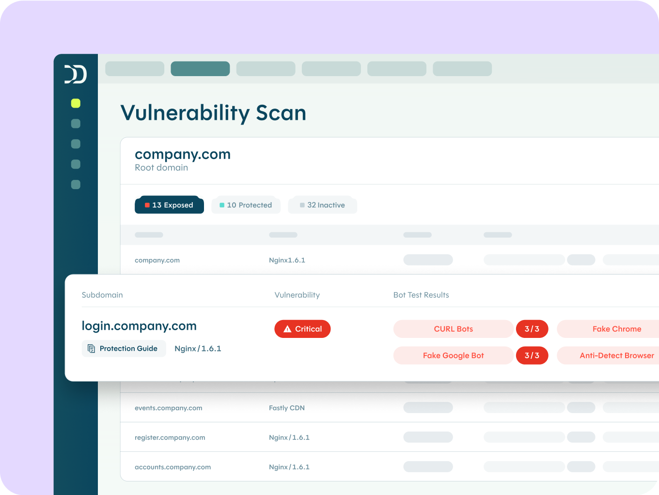 Discover Hidden Risks or Vulnerabilities with Vulnerability Scan | DataDome